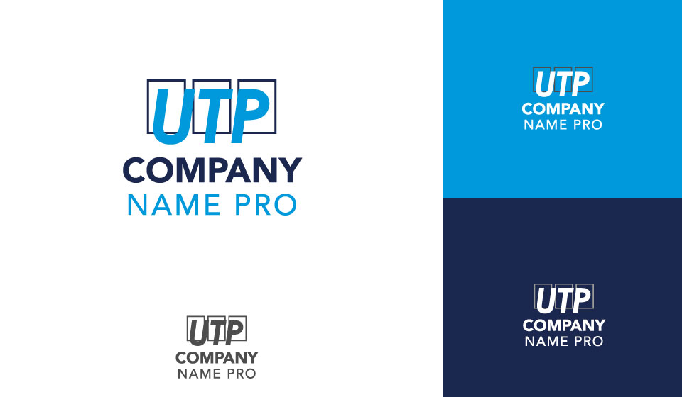 UTP initials vector stock logo free - Life Coach